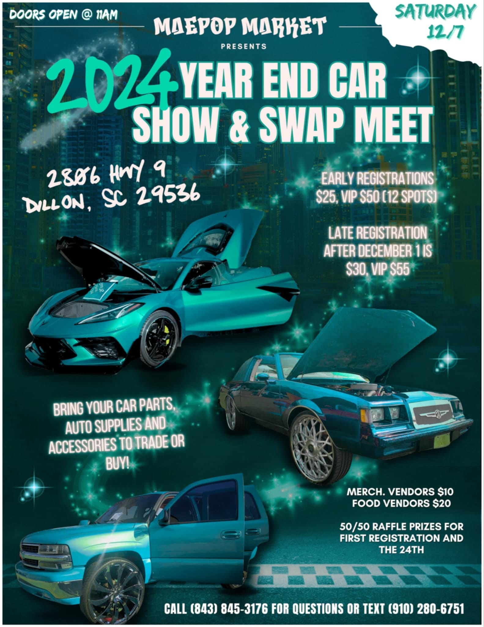 MaePop Market 2024 Year End Car Show & Swap Meet - CarShowSafari.com