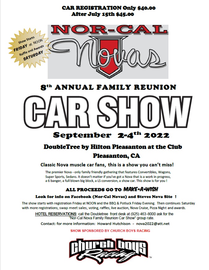 Nor-Cal Nova Family Reunion Car Show - CarShowSafari.com
