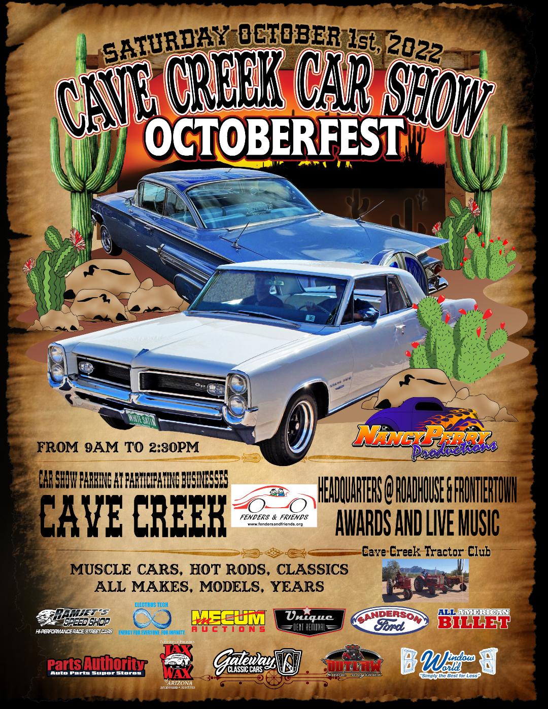 The Cave Creek Arizona , Car Show ....."OCTOBERFEST" - CarShowSafari.com