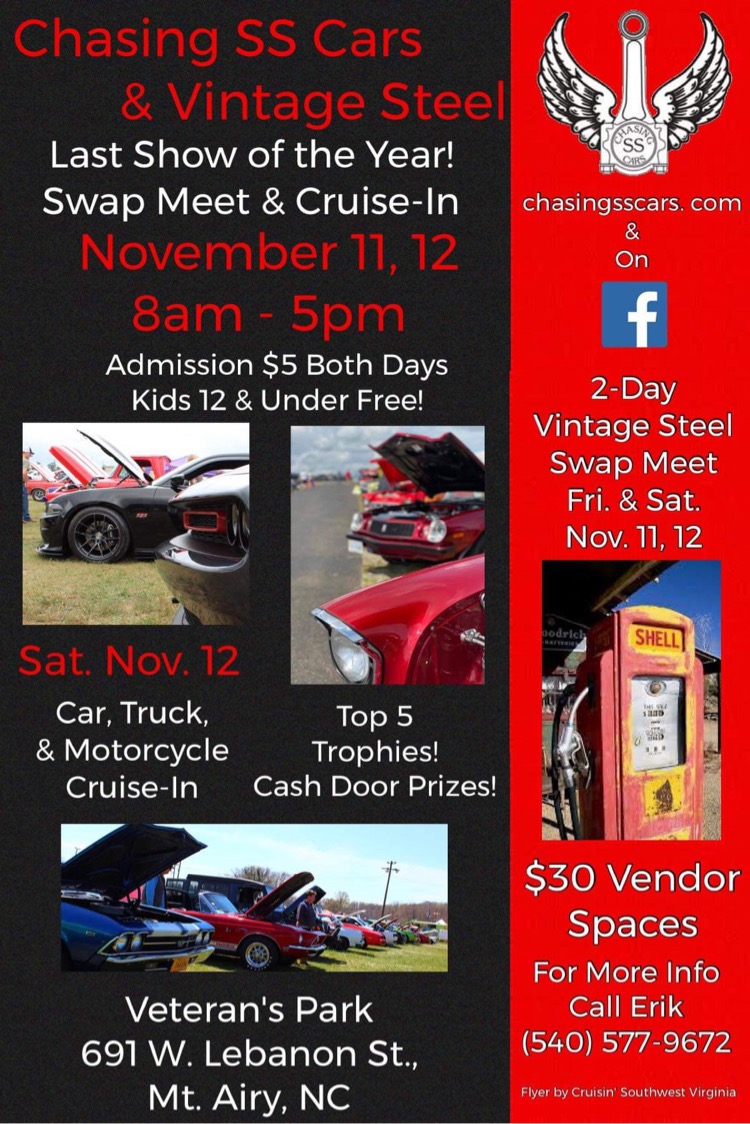 Chasing Cars Year End Swap and Cruise - CarShowSafari.com