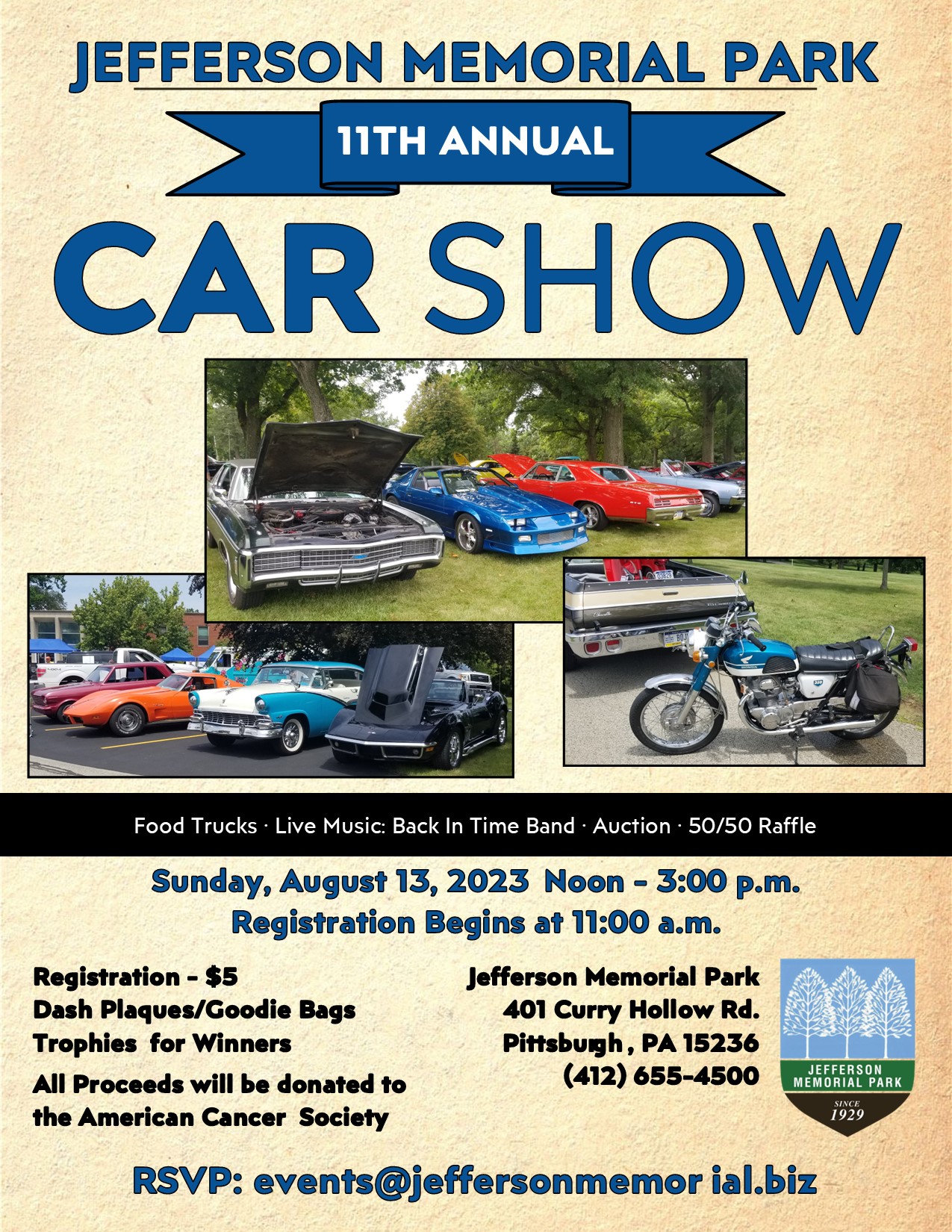 Jefferson Memorial Park s 11th Annual Car Show 401 Curry Hollow Road Jefferson Memorial Park s 11th Annual Car Show 401 Curry Hollow Road