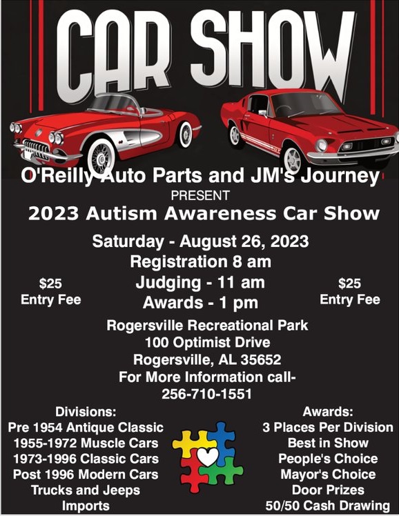 O'Reilly Auto Parts & JM's Journey Autism Awareness Car Show ...