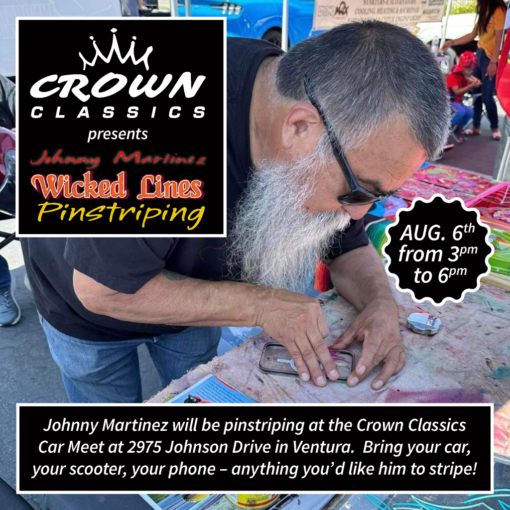 Johnny Martinez Pinstriping at Crown Classics Car Meet - CarShowSafari.com