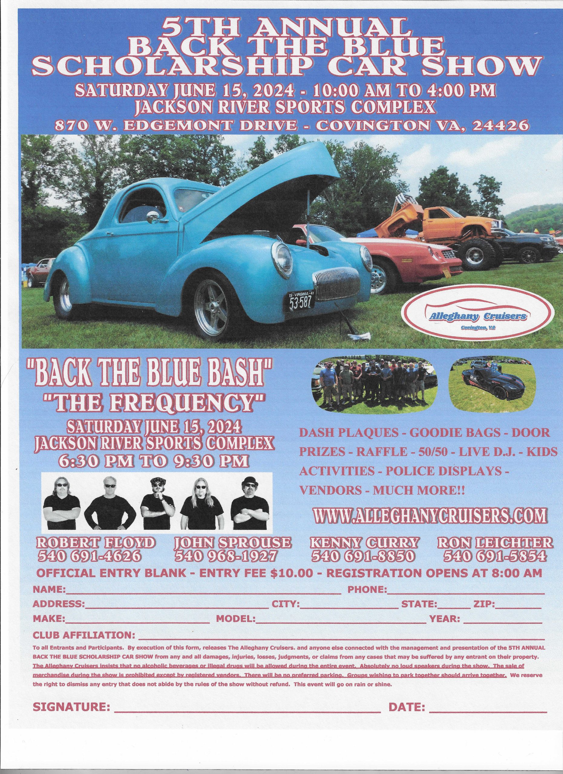 5th Annual Back the Blue Scholarship Car Show - CarShowSafari.com