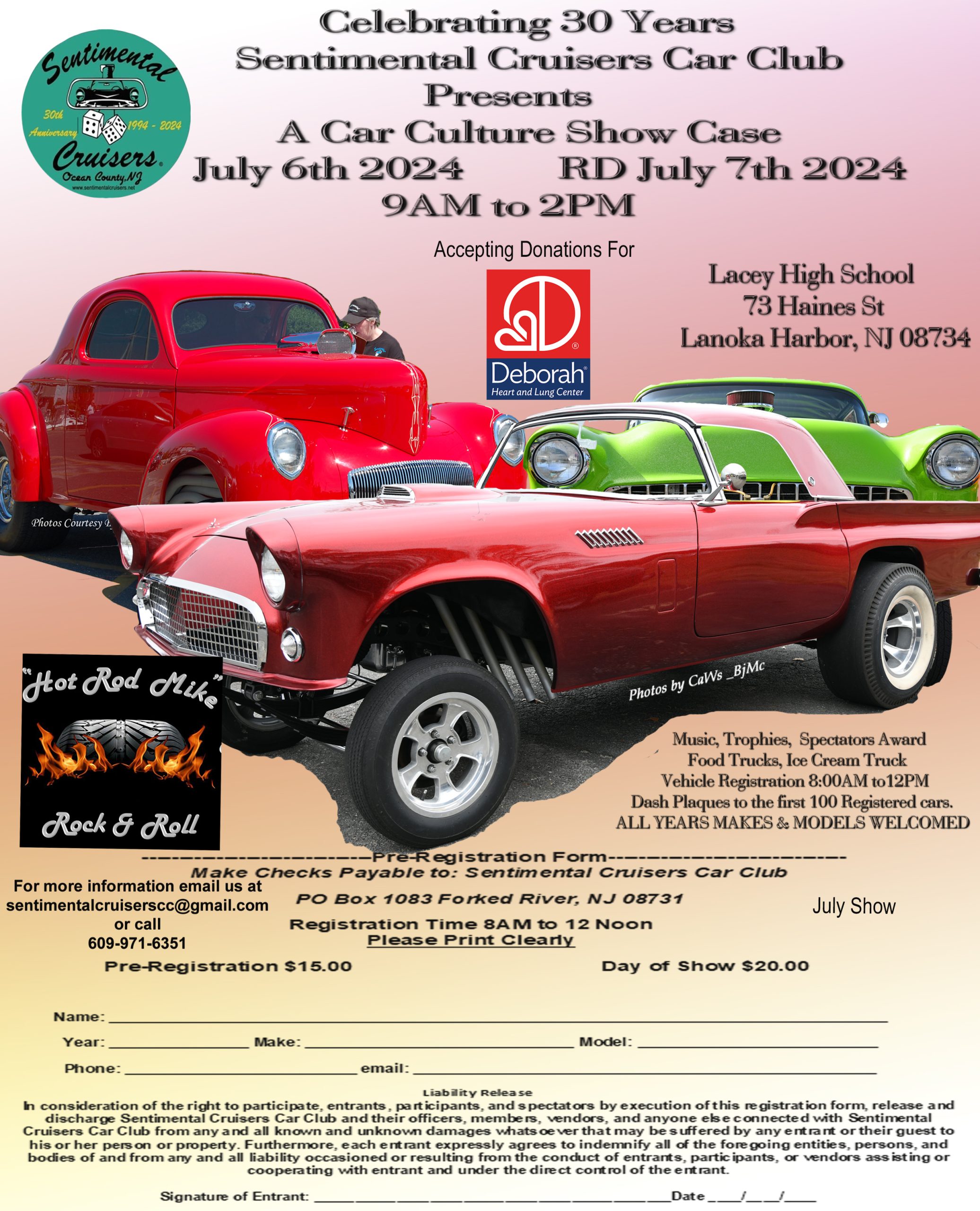 Celebrating 30 Years...Sentimental Cruisers Car Club Present "A Car ...