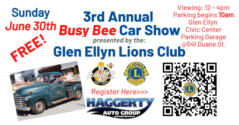 3rd Annual Busy Bee Car Show presented by Glen Ellyn Lions ...