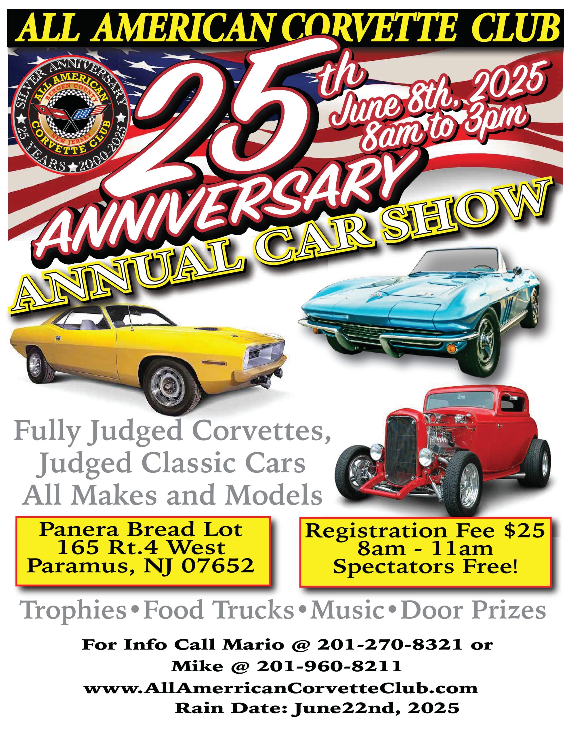 2025 All American Corvette Club 25th Annual Car Show - CarShowSafari.com