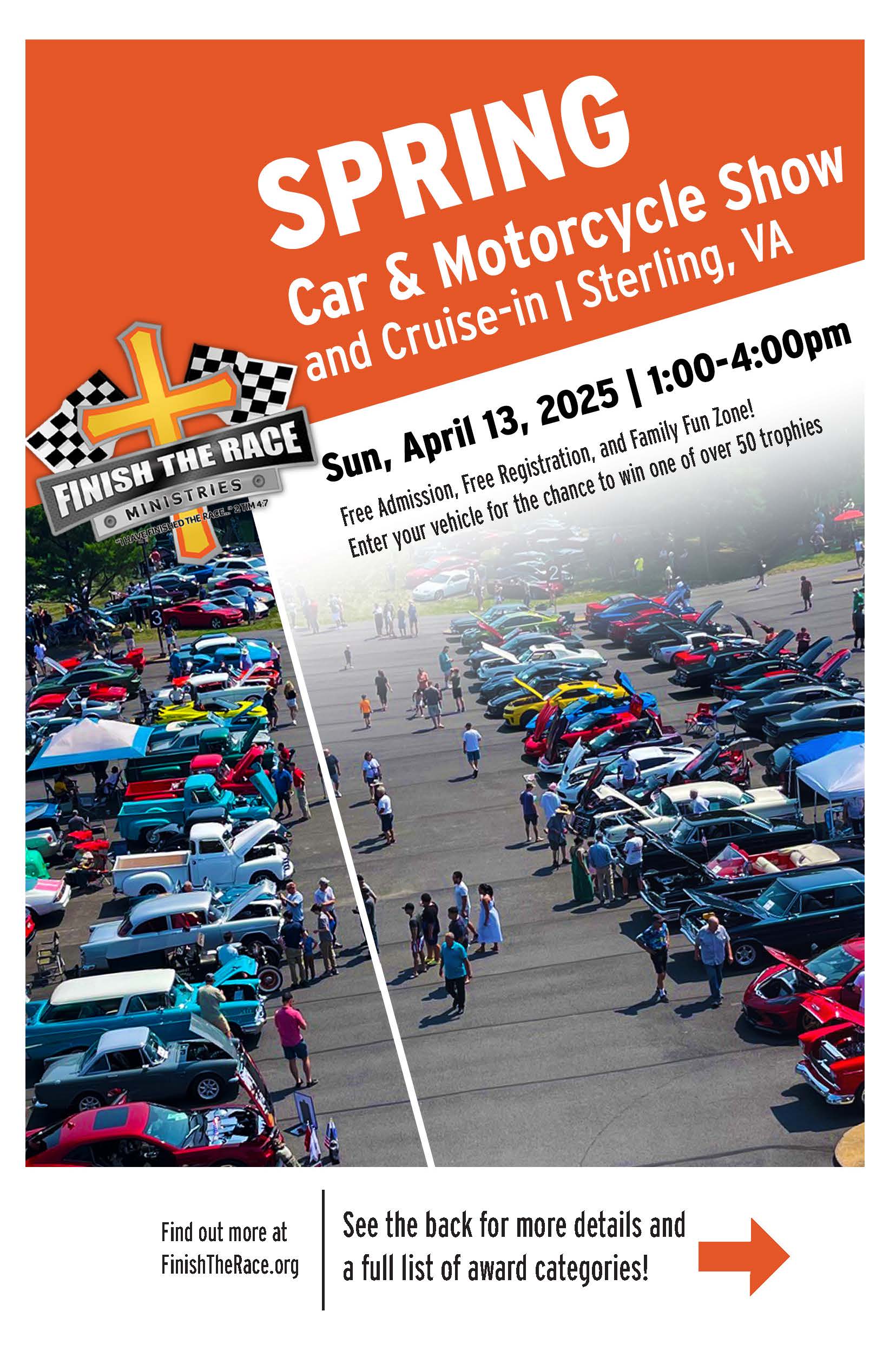 Finish the Race Spring Car & Motorcycle Show 2025 - CarShowSafari.com