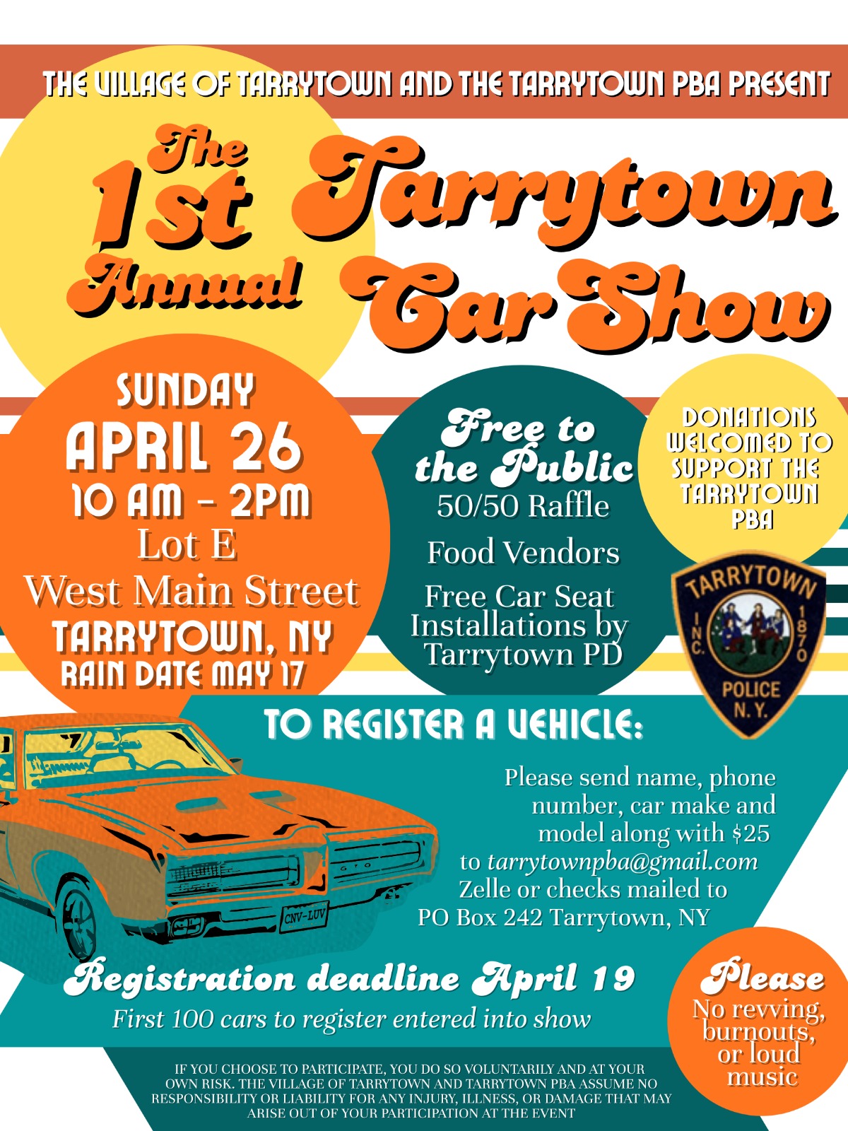 Village of Tarrytown 1st Annual Car Show - CarShowSafari.com
